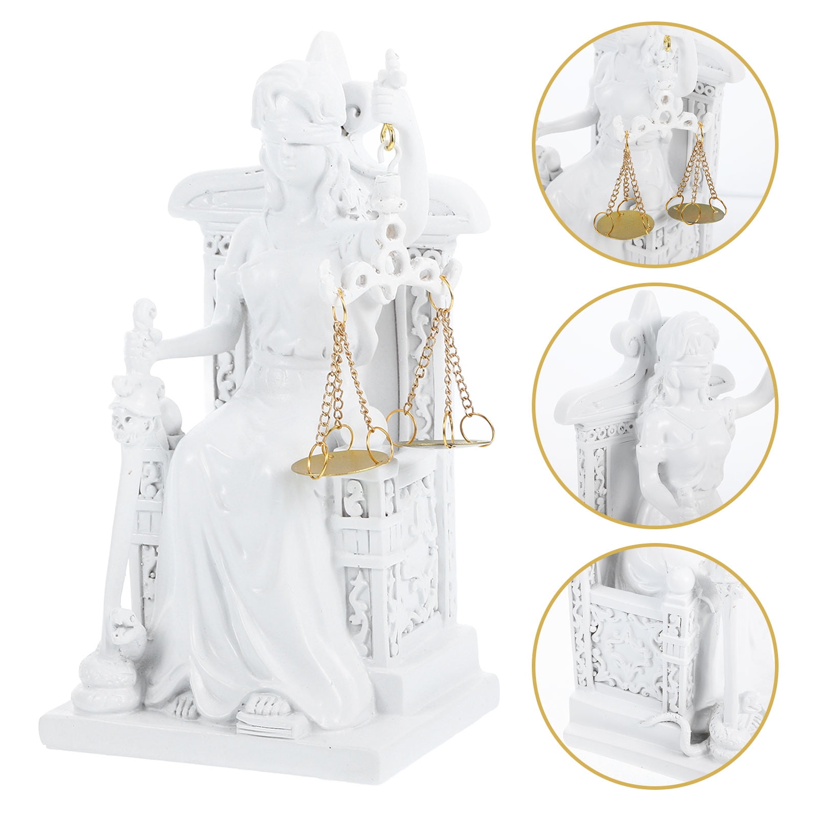 OUNONA Elegant Goddess of Justice Resin Statue for Home and Office ...