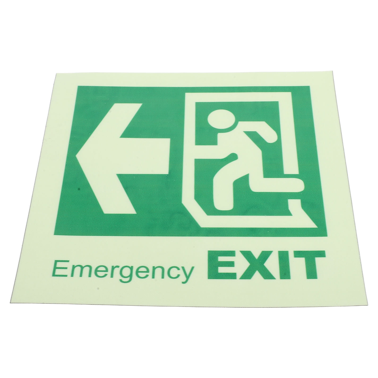 OUNONA Emergency Exit Sign Glow In The Dark Self Adhesive Fire Safety ...