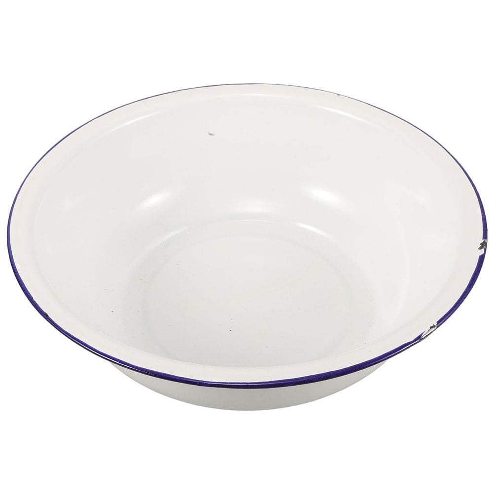 OUNONA Enamel Foot Bath Tub Portable Foot Soaking Basin For Home ...