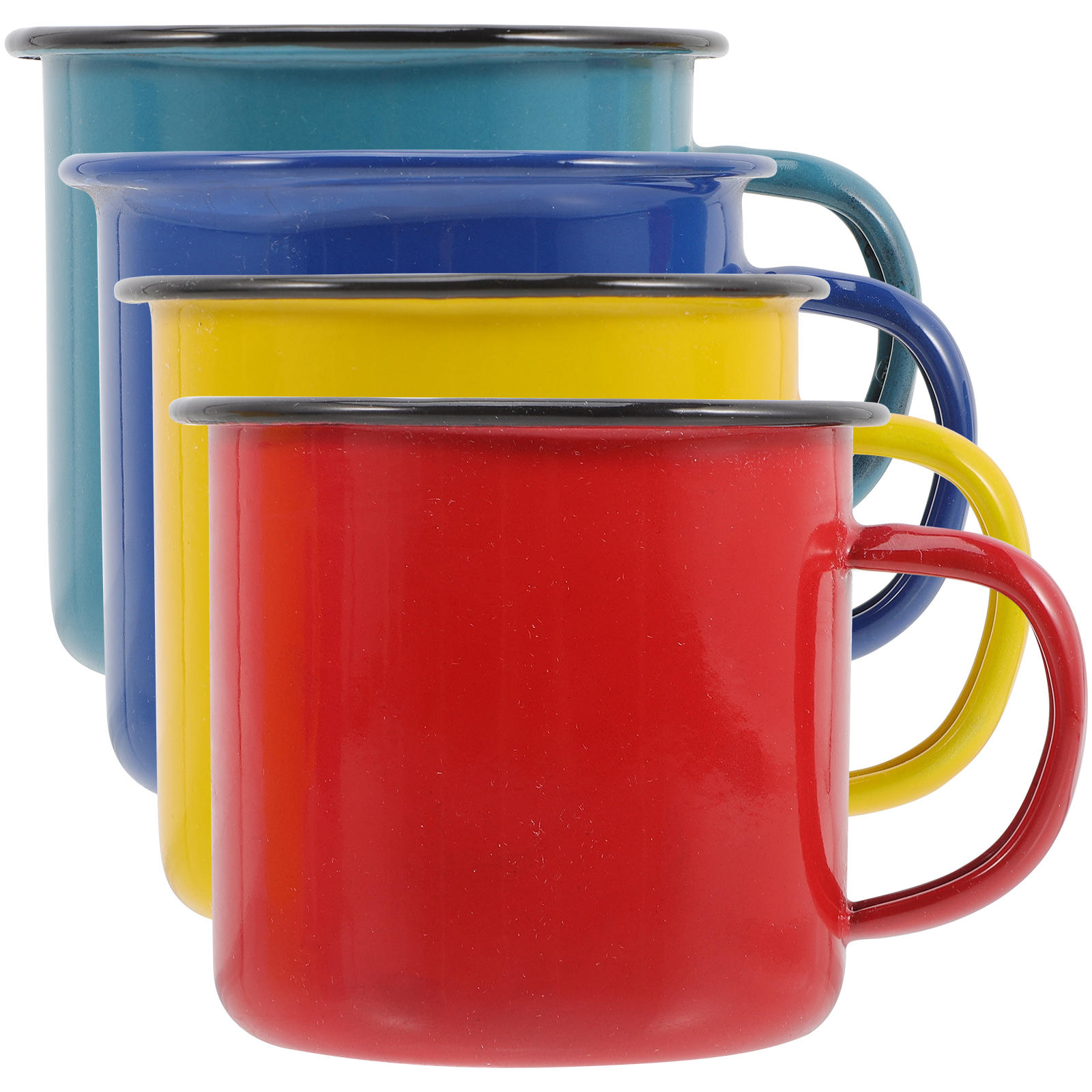 OUNONA Enamel Mug for Storage Simple Style Handheld Water Cup ...