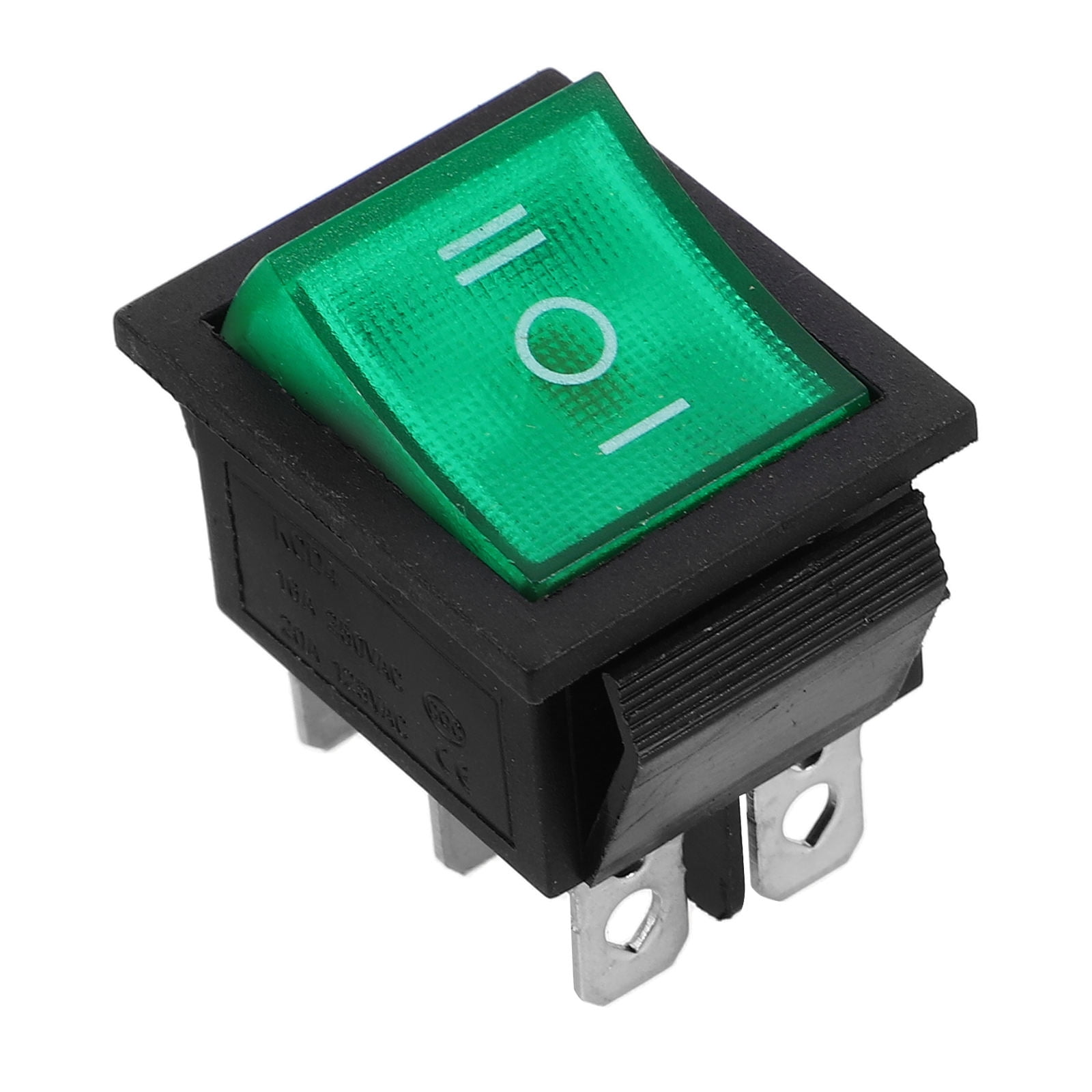 OUNONA Engine Start On Off Momentary Rocker Switch Etch Plate Light ...