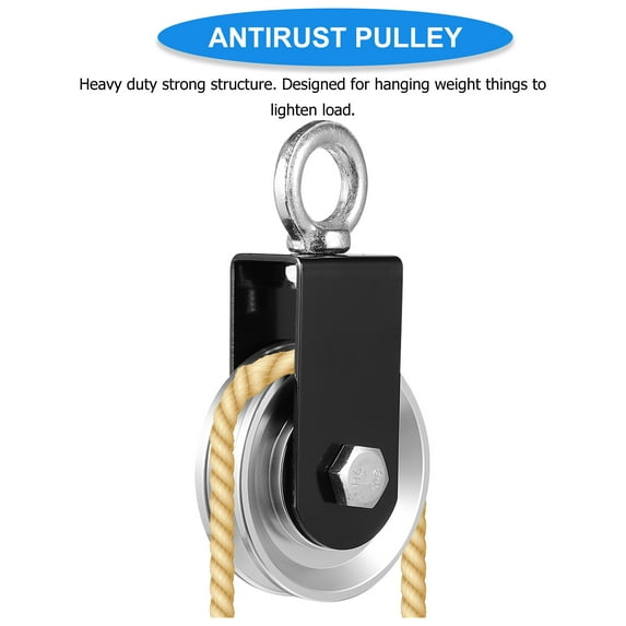 OUNONA Exercise Pulley Rope Block for The Gym Lift Bearing Dog System ...