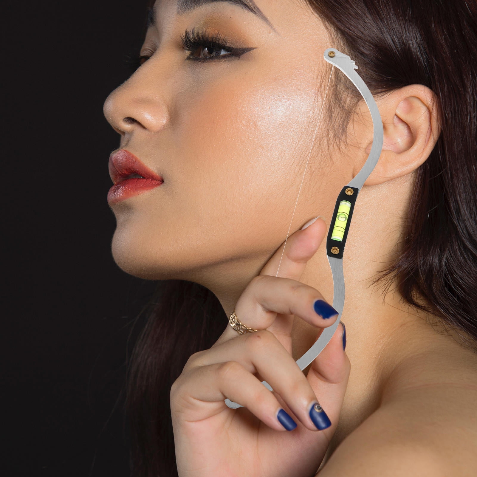 OUNONA Eyebrow Mapping Tool Ruler With Level Metal Brow Mapper For ...