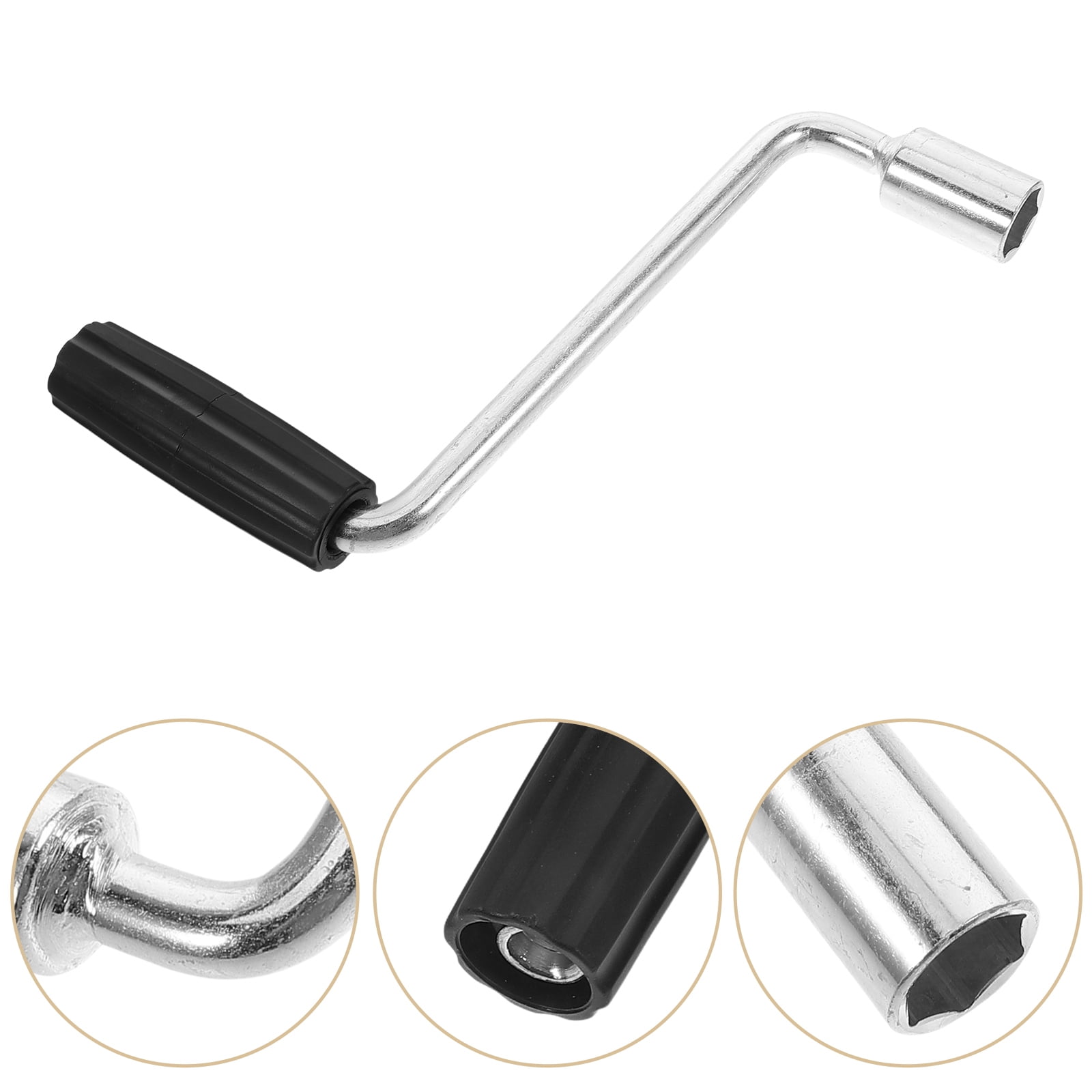 OUNONA FRCOLOR Trailer Jack Handle Extension 1 Set Scissor Jack Crank ...