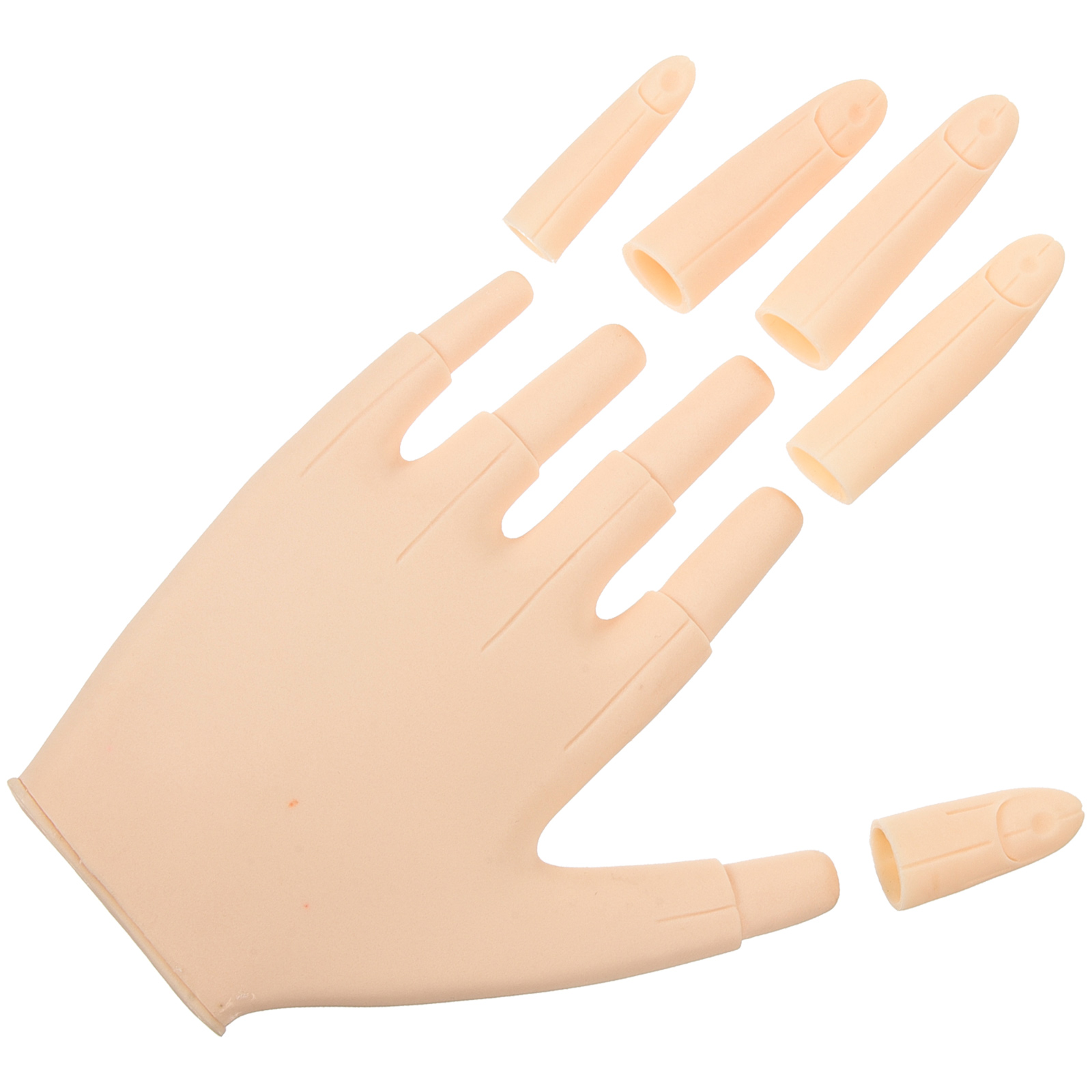OUNONA Fake Thumb Manicure Hand Practice Prosthetic Sturdy Nail ...