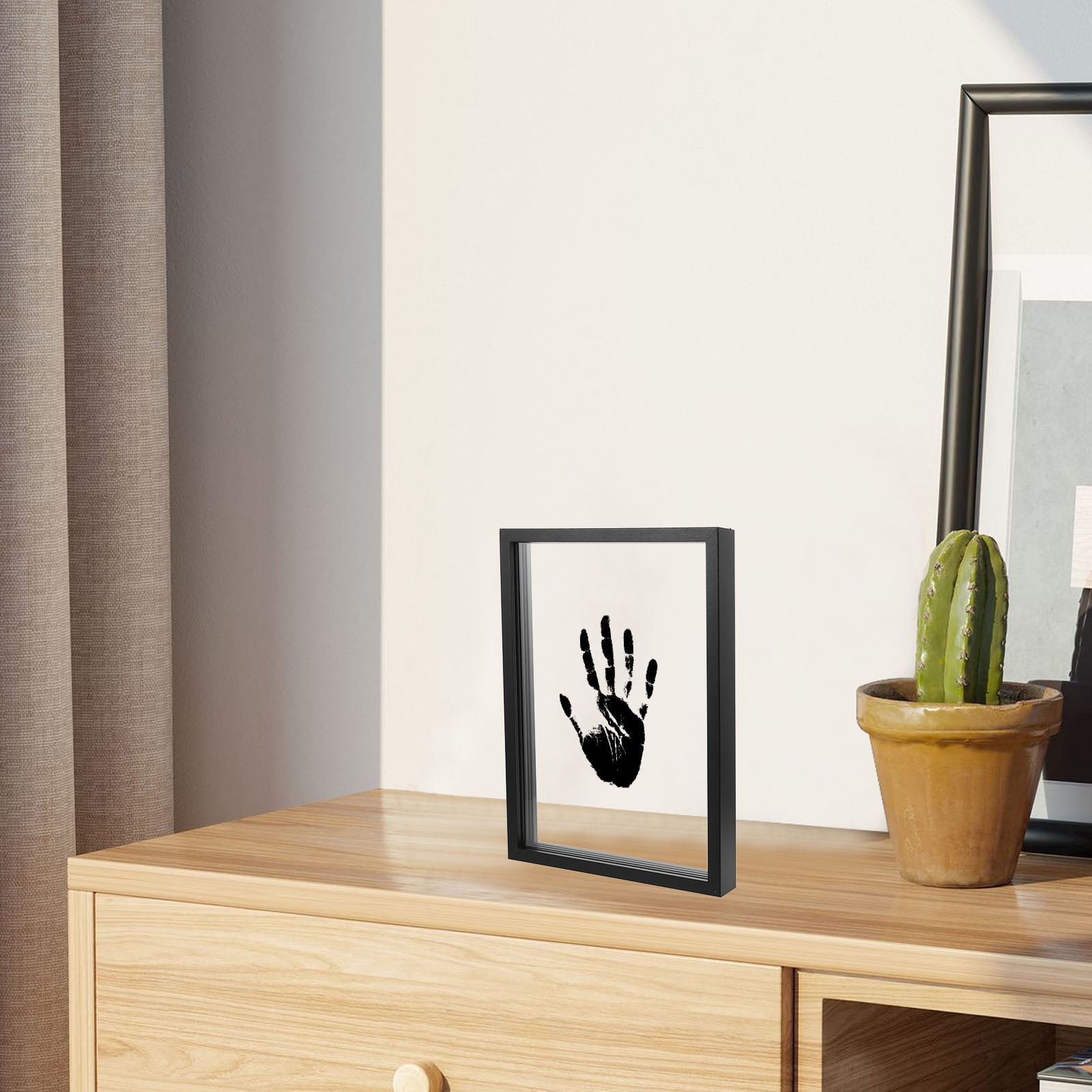 OUNONA Family Handprint Frame for Baby Handprint and Footprint DIY Art ...