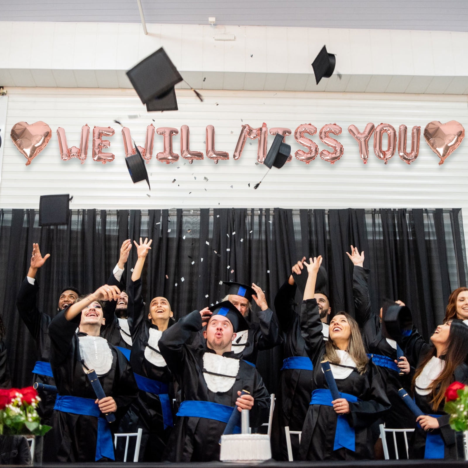 OUNONA Farewell Party Balloons Graduation Alphabet Love Set Baby ...