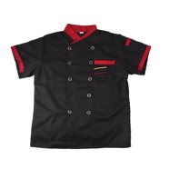 Men Women Chef Jacket Short Length Sleeve Cooker Lightweight Catering ...