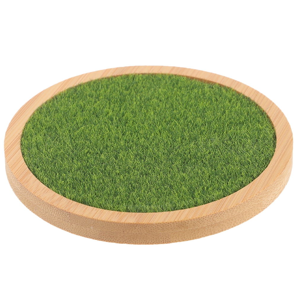 OUNONA Figure Display Base Wood Riser Small Round Base Figure Model ...