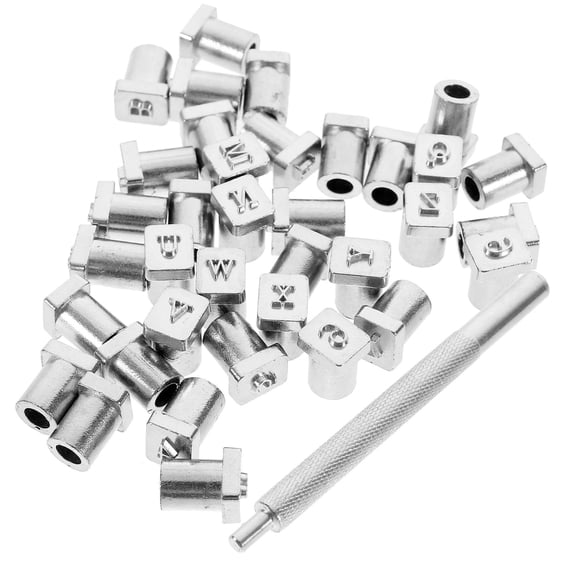 OUNONA Figure Letter Stamps Leather Craft Stamping Tools Alphabet ...
