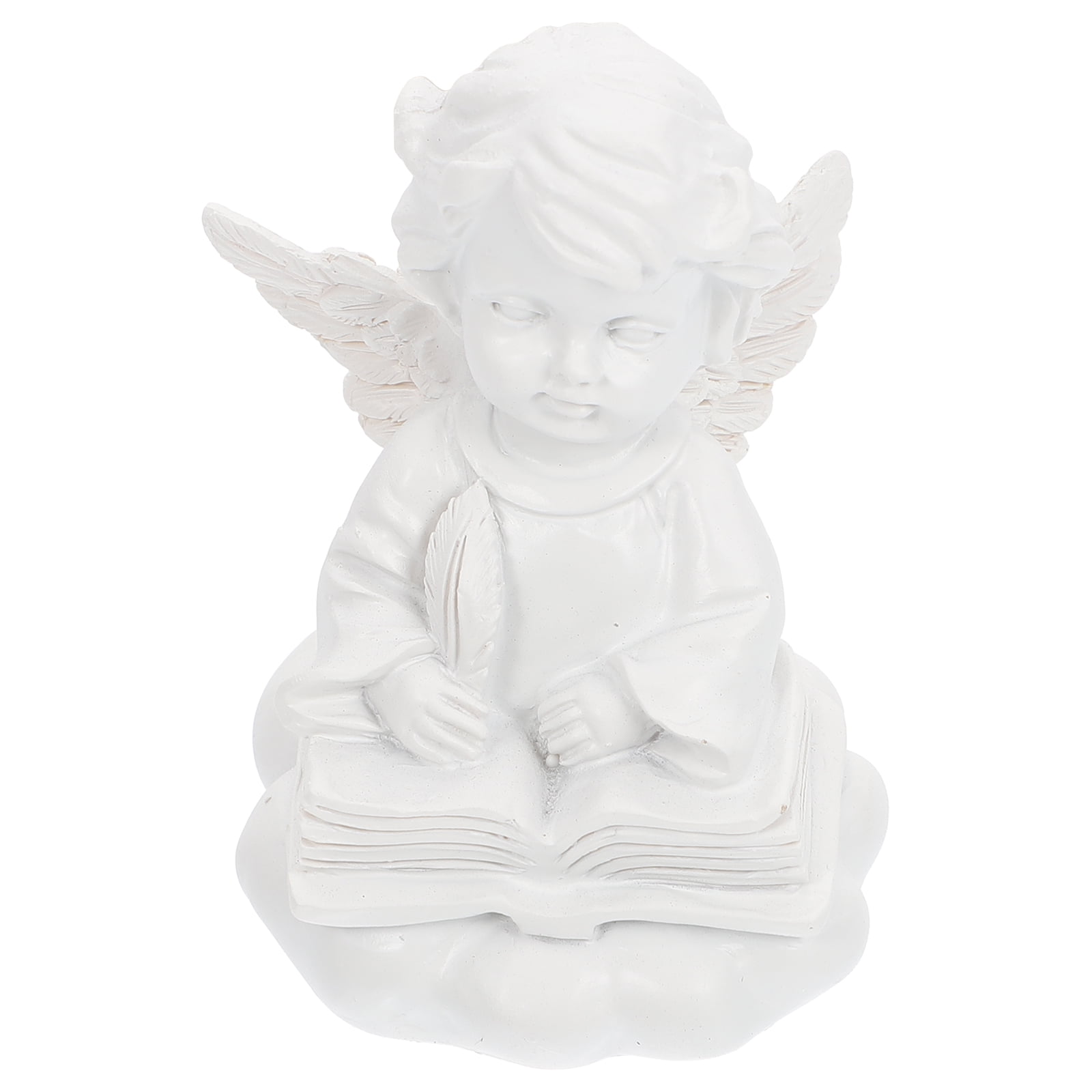 OUNONA Figurine Desktop Layout Girl's Heart Sculpture Cute Angel Statue ...