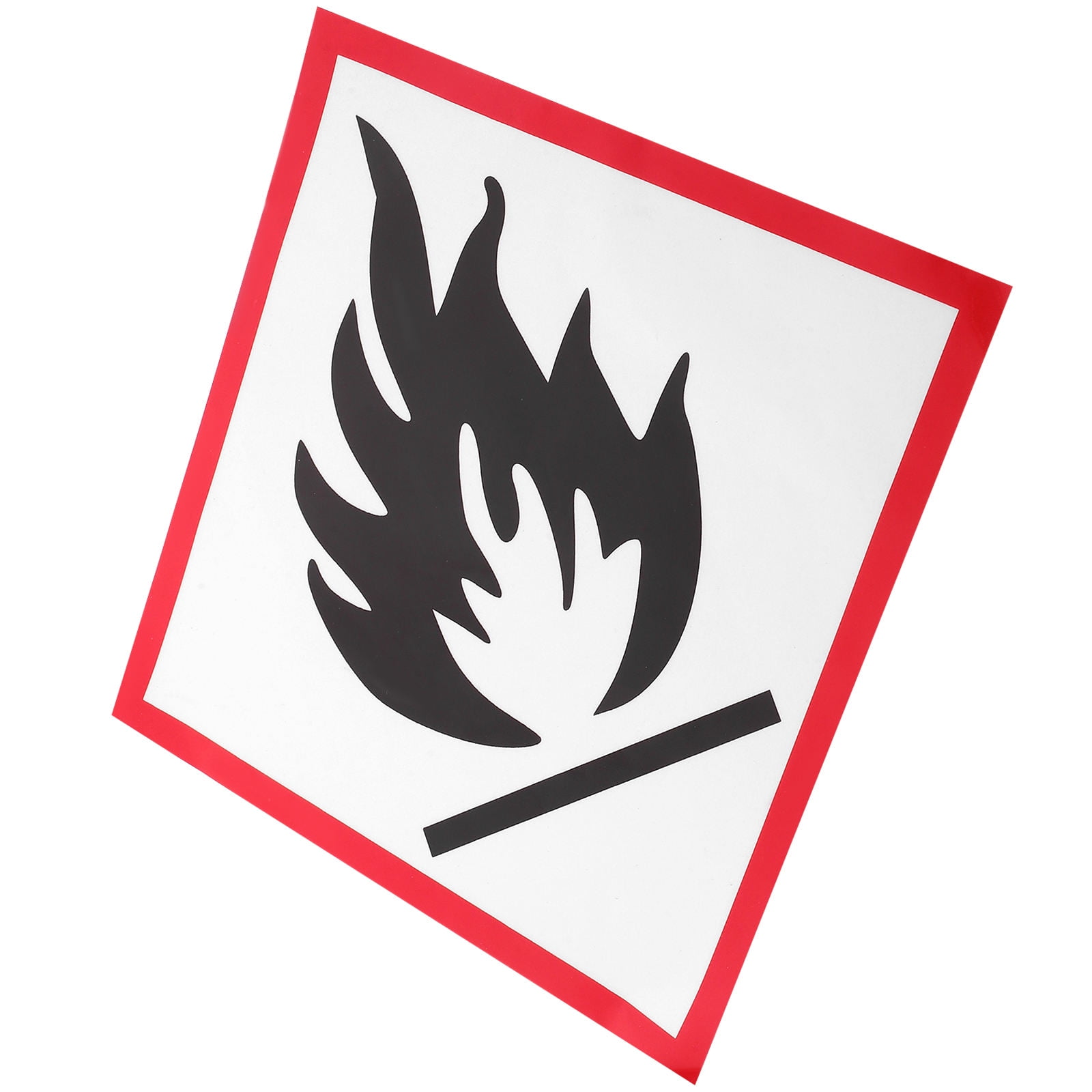 OUNONA Flammable Sign Warning Sticker Reflective Caution Safety Sign ...