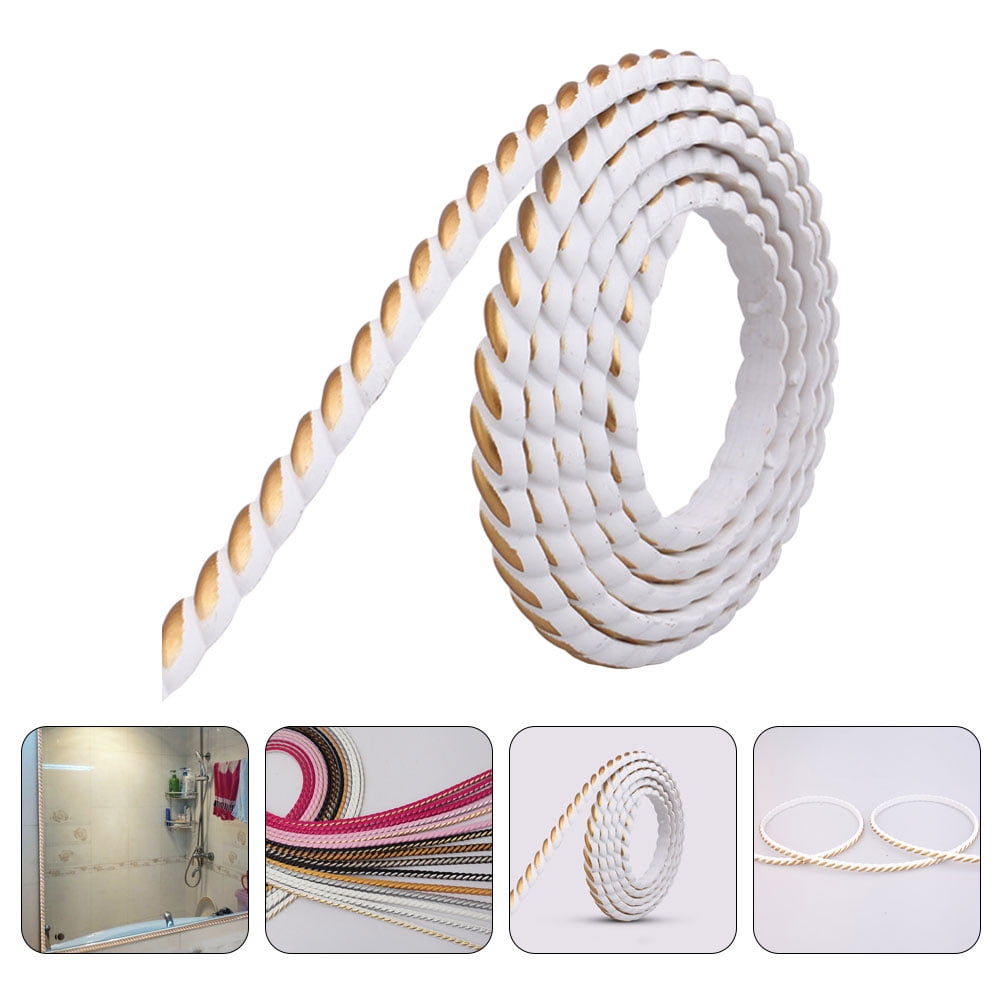 OUNONA Flexible Wall Corner Trim Edging for Tiles Decorative Molding ...