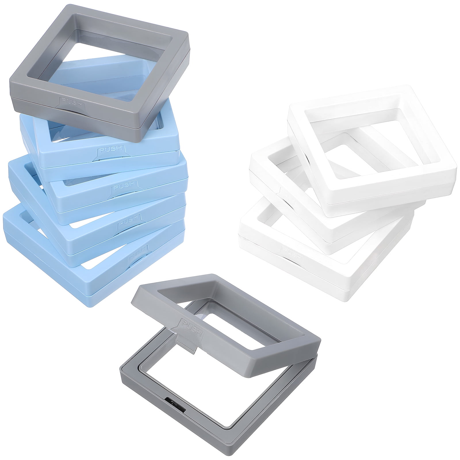 OUNONA Floating Display Case for Jewelry and Crafts with High Clarity ...