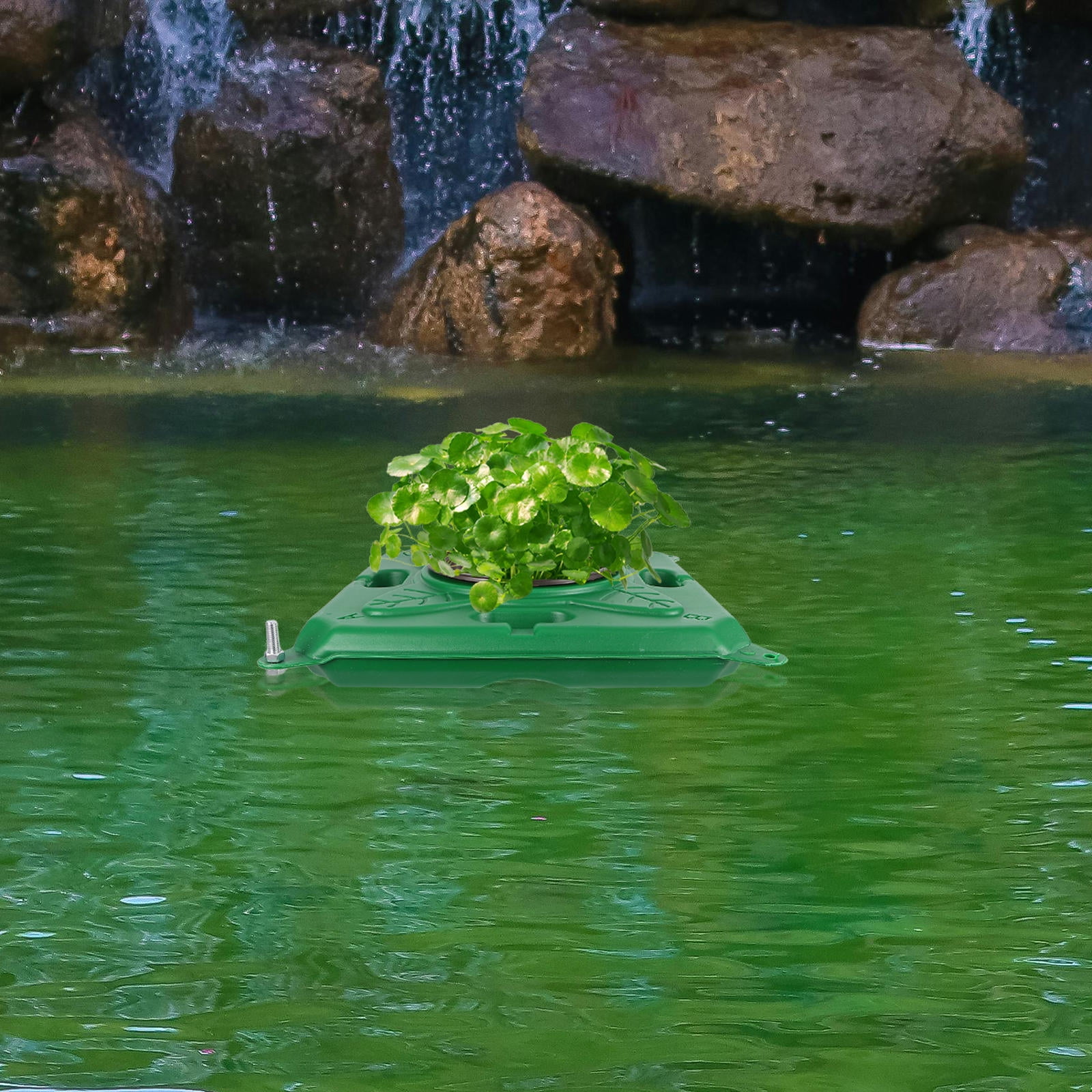 OUNONA Floating Pots for Plants Pond Planter Aquatic Planters Green ...