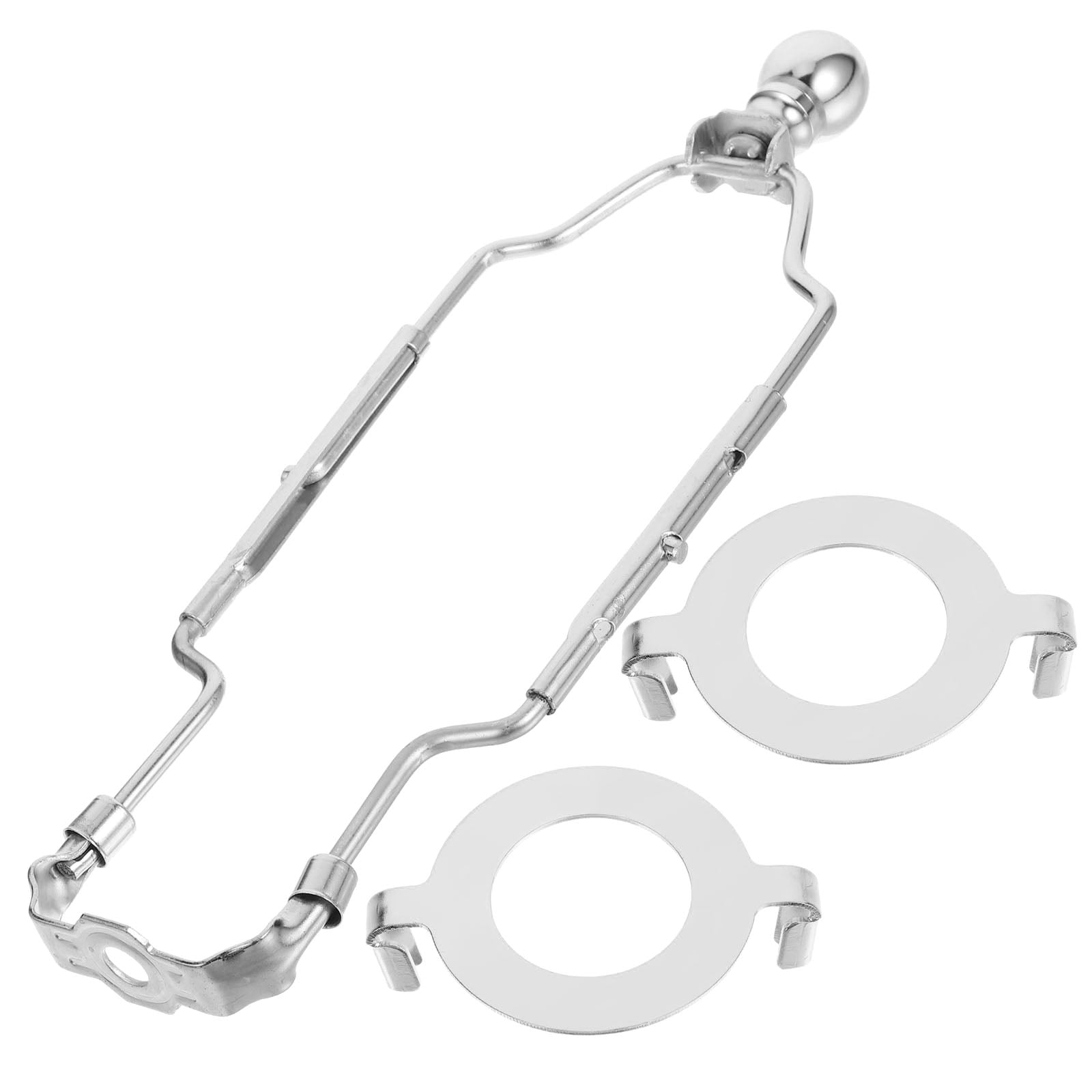 WEAVILUX Lamp Shade Adapter Lamp Harp Iron Silver 1 Set - Walmart.com