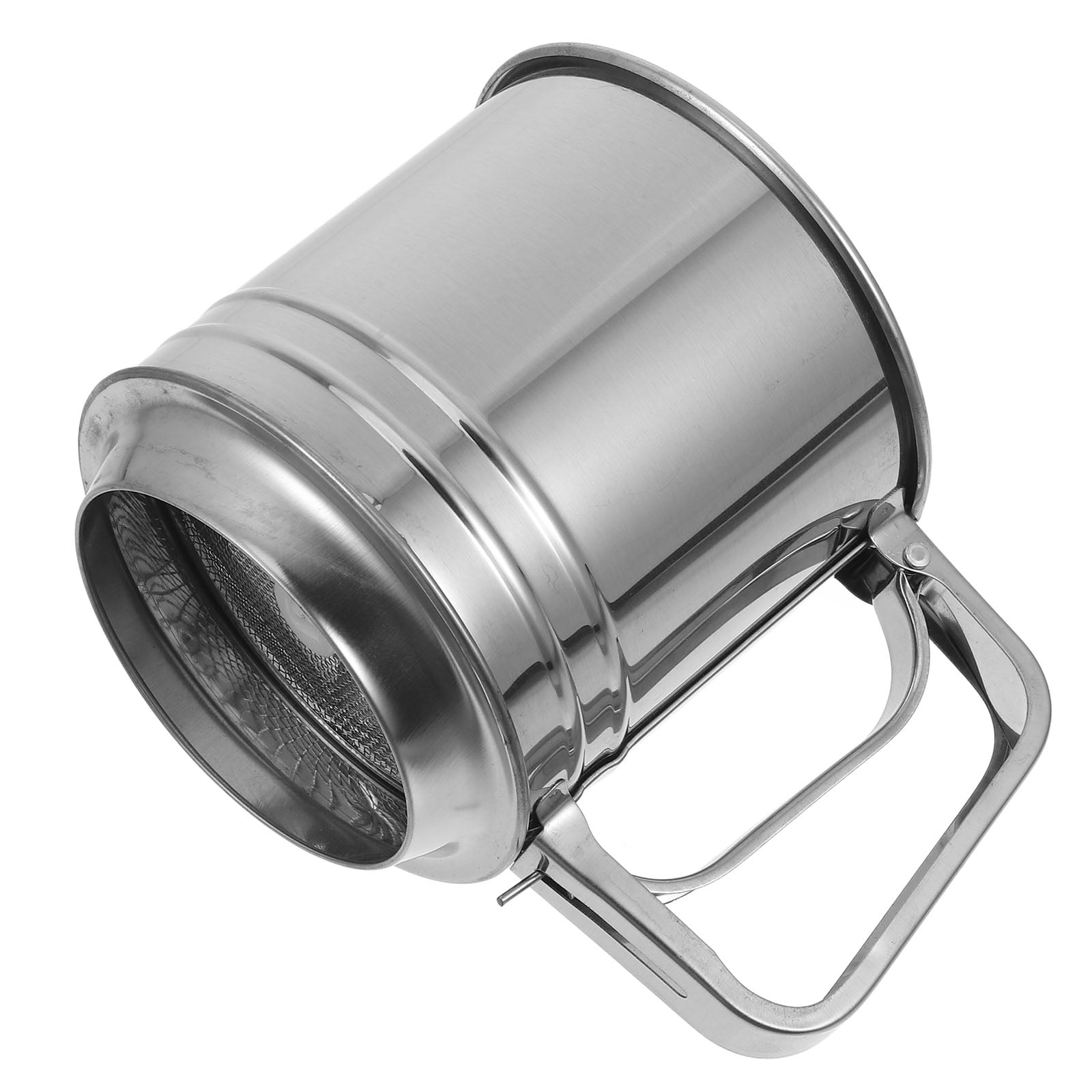 OUNONA Flour Sieve Food Strainers Flour Strainer Hand Crank Flour ...