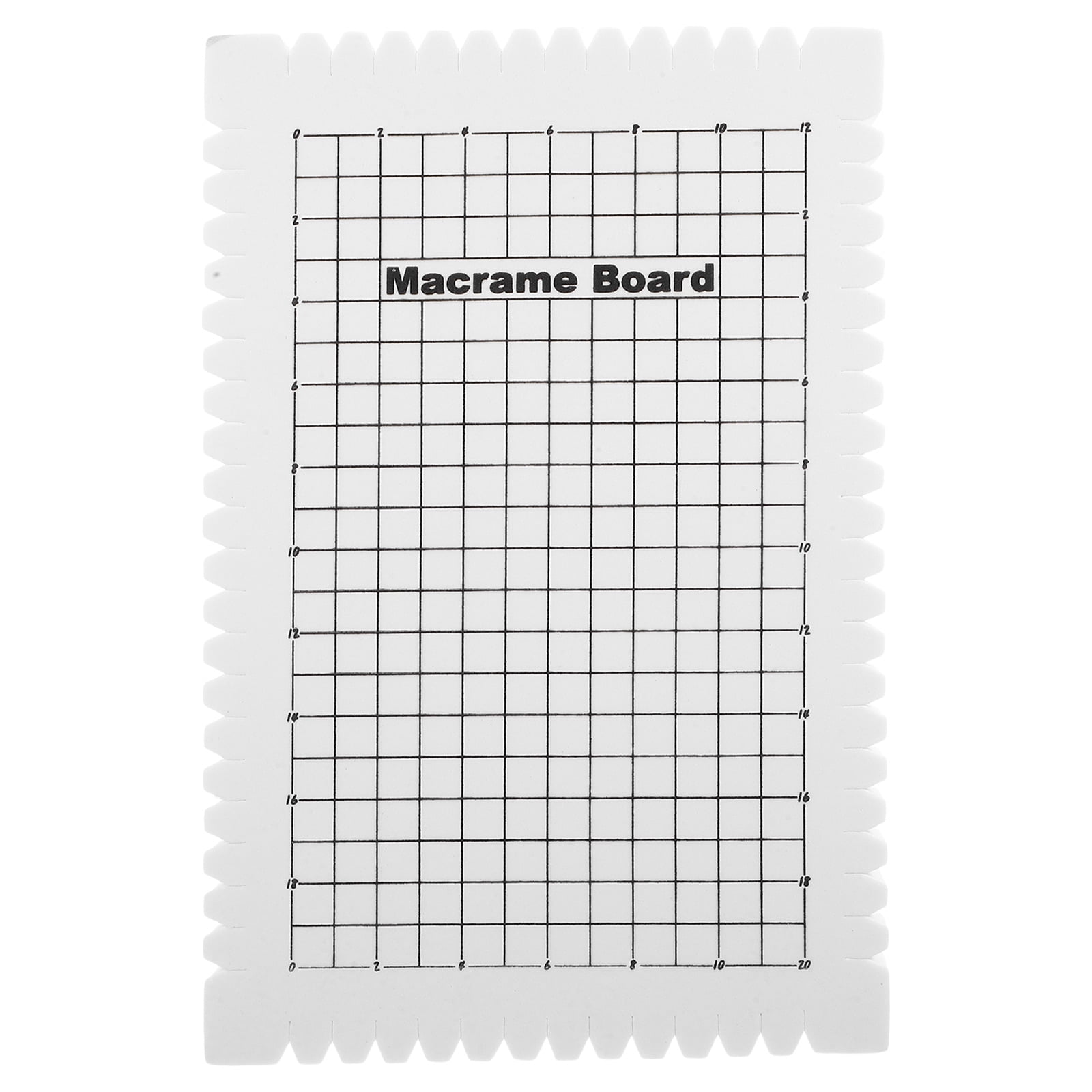 OUNONA White Foam Macrame Board for Crafts with Clear Grid Design Ideal ...
