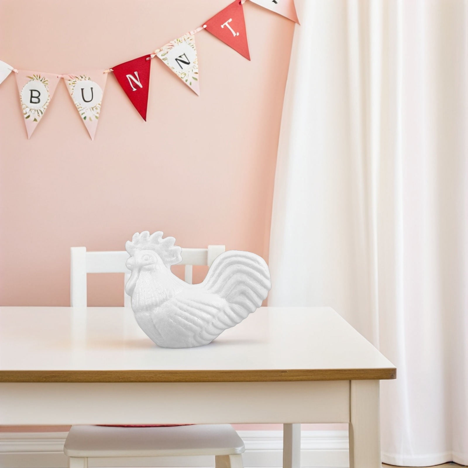 OUNONA Foam Chicken Ornaments for Kids Creative Rooster Craft Safe ...