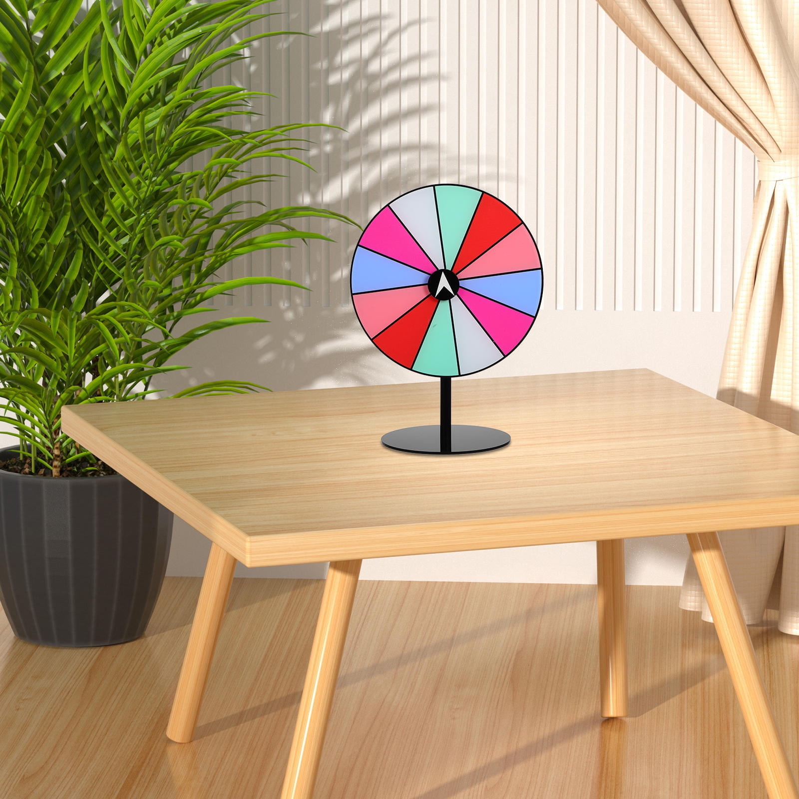 OUNONA Fortune Game Wheel Colorful Tabletop Prize Wheel With Diy ...