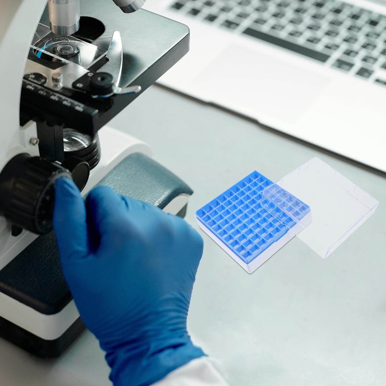 OUNONA Freezer Box Cryogenic Storage Box Test Tube Display Box Sampling ...