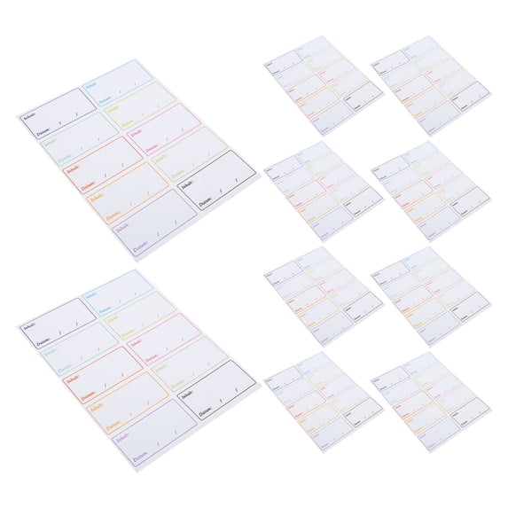 OUNONA Freezer Food Labels Removable Synthetic Paper Stickers for Cold ...