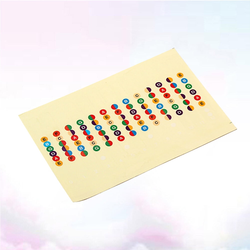 OUNONA Fretboard Map Sticker Fingerboard Decal Bob Guitar Acoustic ...