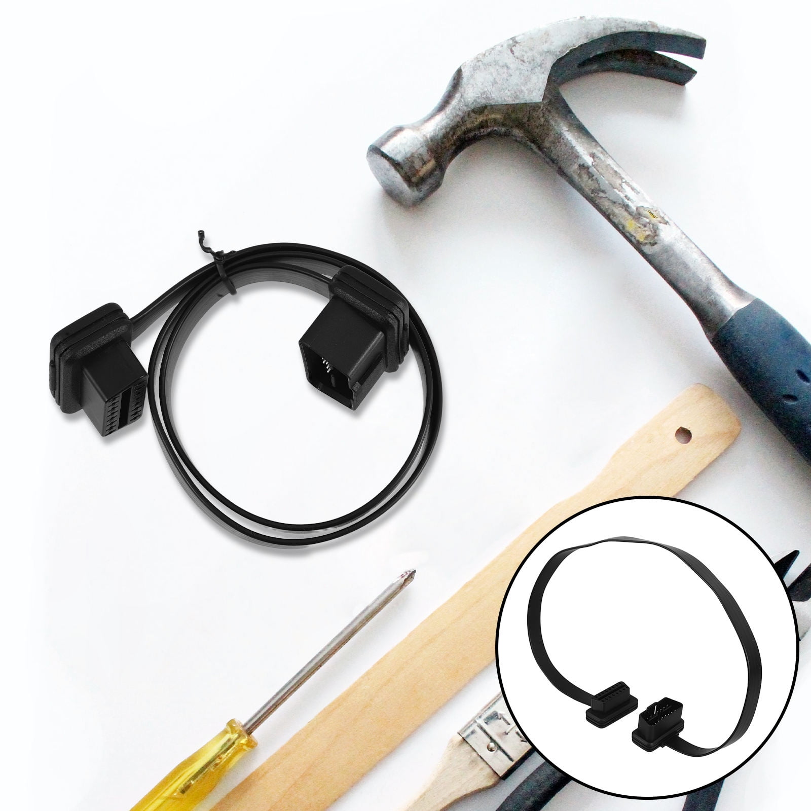 OUNONA Full 16pin Extension Cable Male to Female Ribbon Connector Cord ...