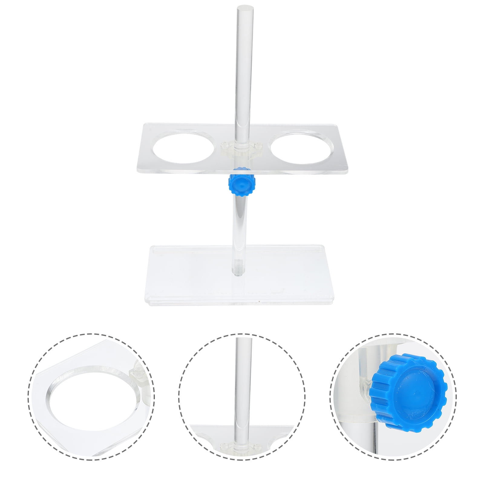 OUNONA Funnel Supply Acrylic Funnel Stand 2-Hole Design Height ...