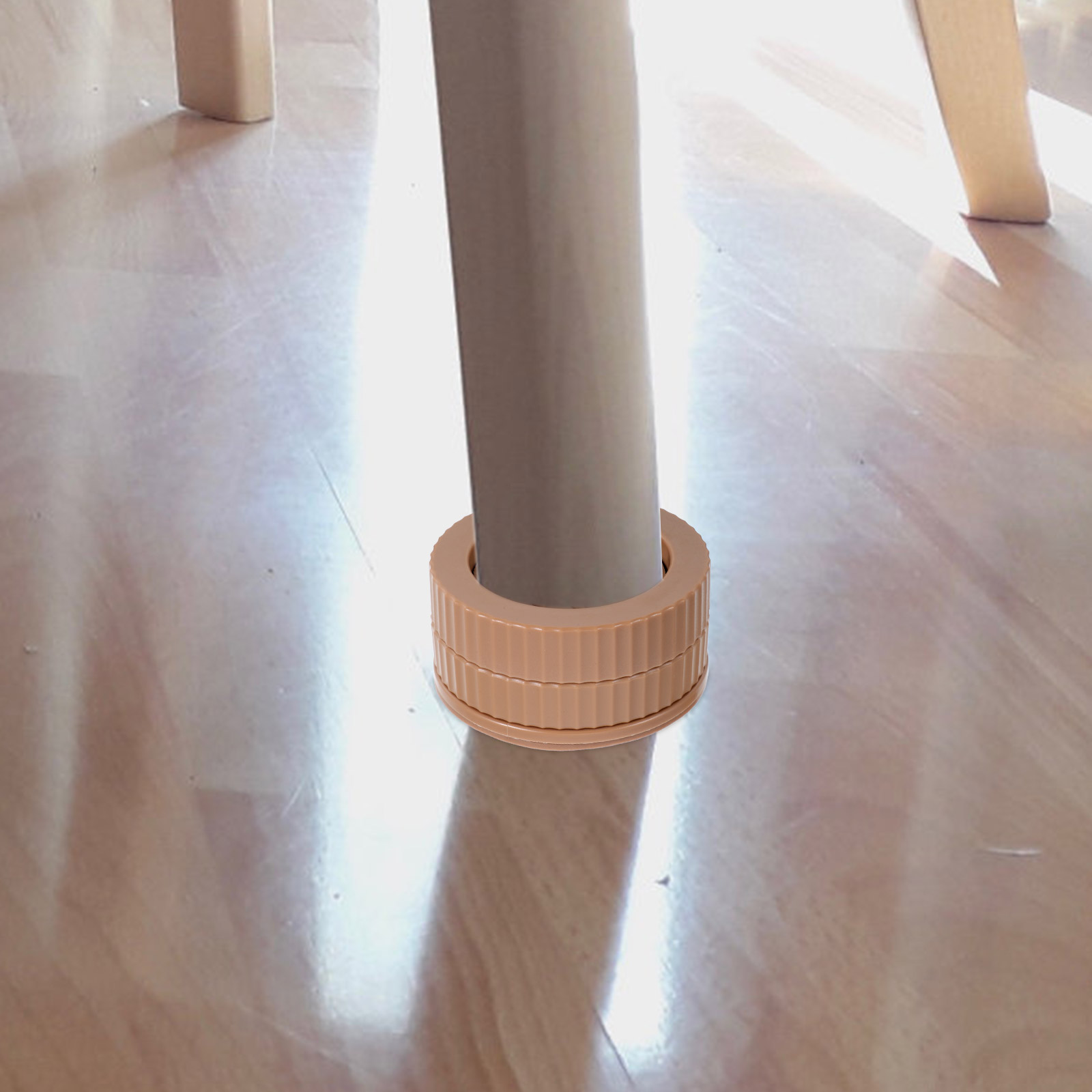 OUNONA Furniture Risers with TPE Material Brown Color for Floor ...