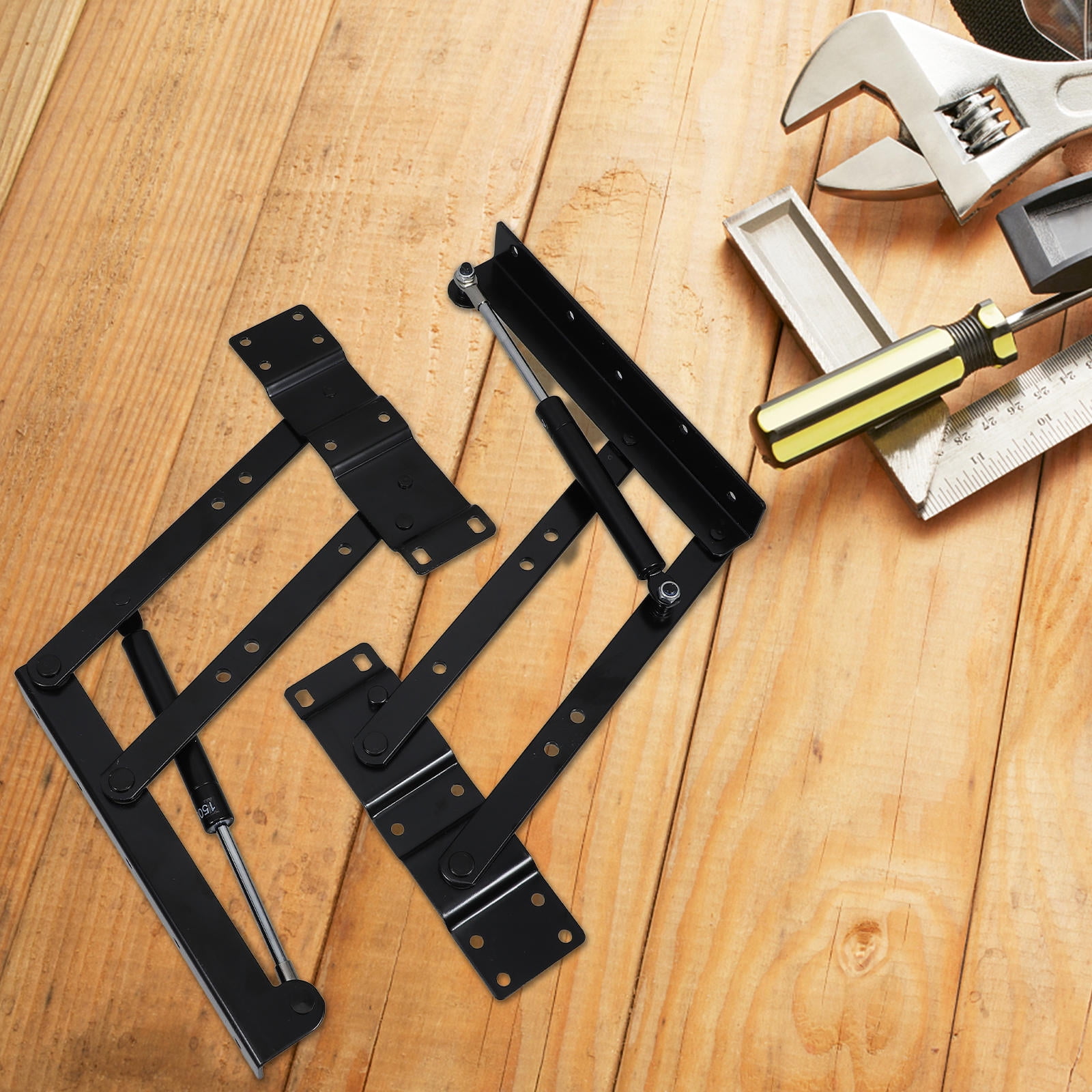 OUNONA Furniture Spring Folding Shelf Foldable Lifting Frame for Table ...