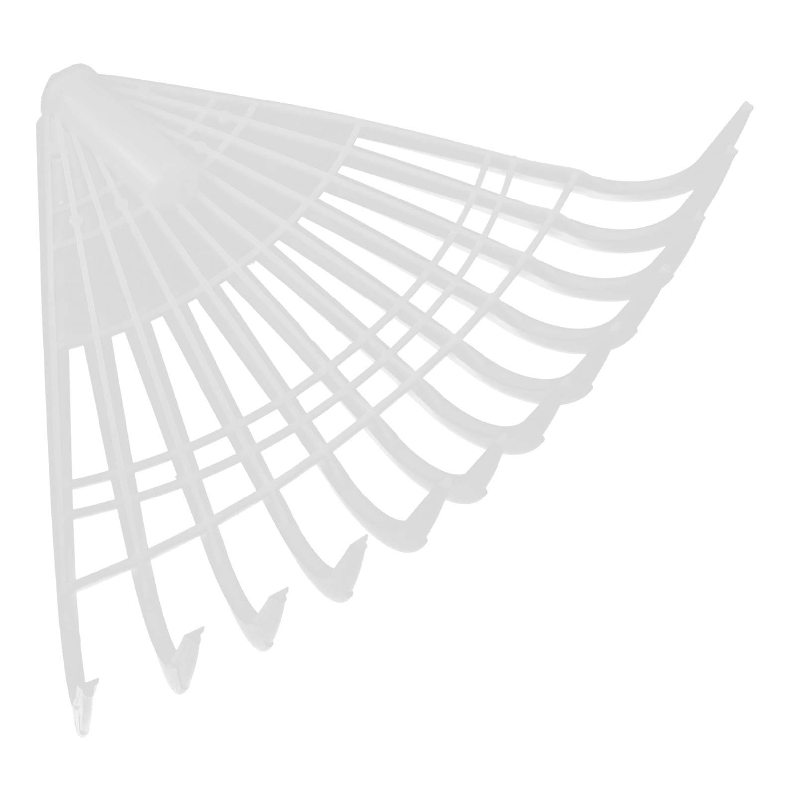 OUNONA White Plastic Leaf Rake for Garden Use Ideal for Loosening ...