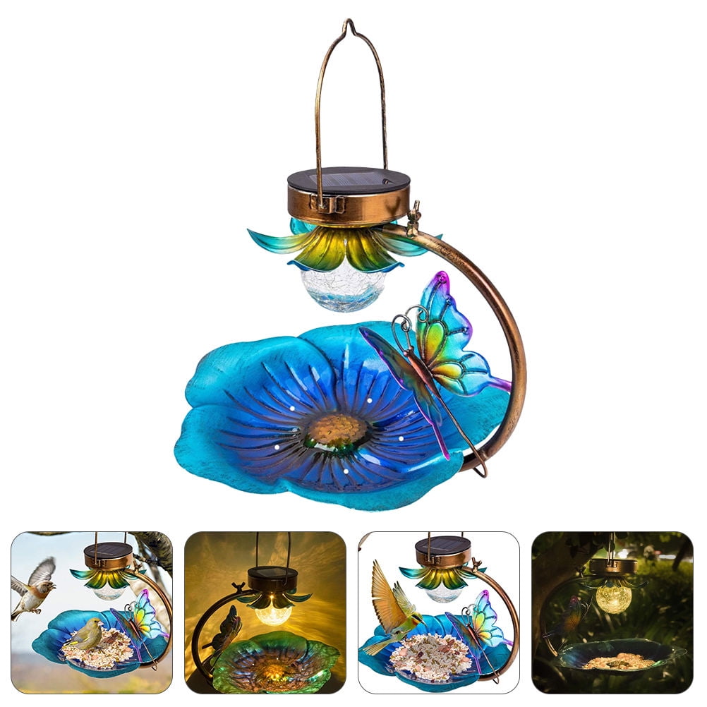 OUNONA Garden Solar Bird Feeder Multi-purpose Bird Feeder 20X20X15CM ...
