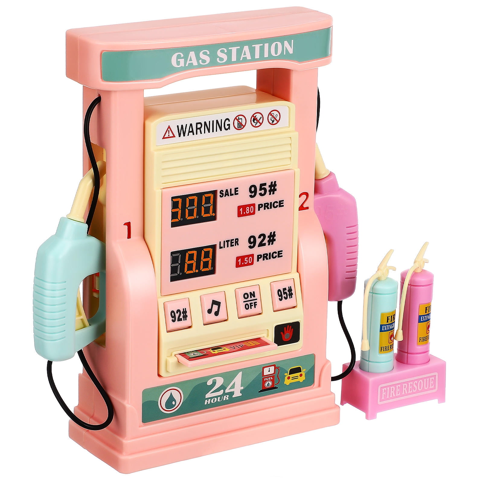 OUNONA Gas Station Model Toy Miniature Decoration Interactive Child ...