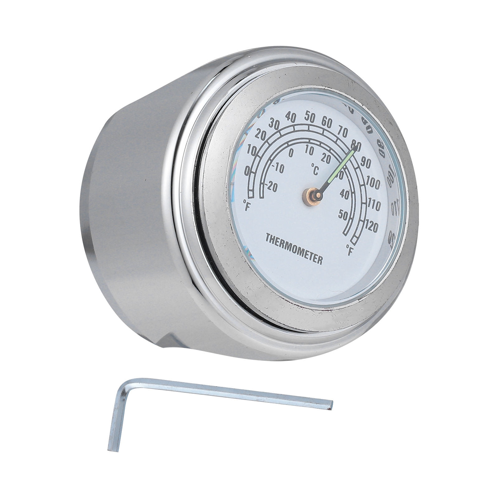 OUNONA Practical Motorcycle Handlebar Thermometer with Aluminum Alloy ...