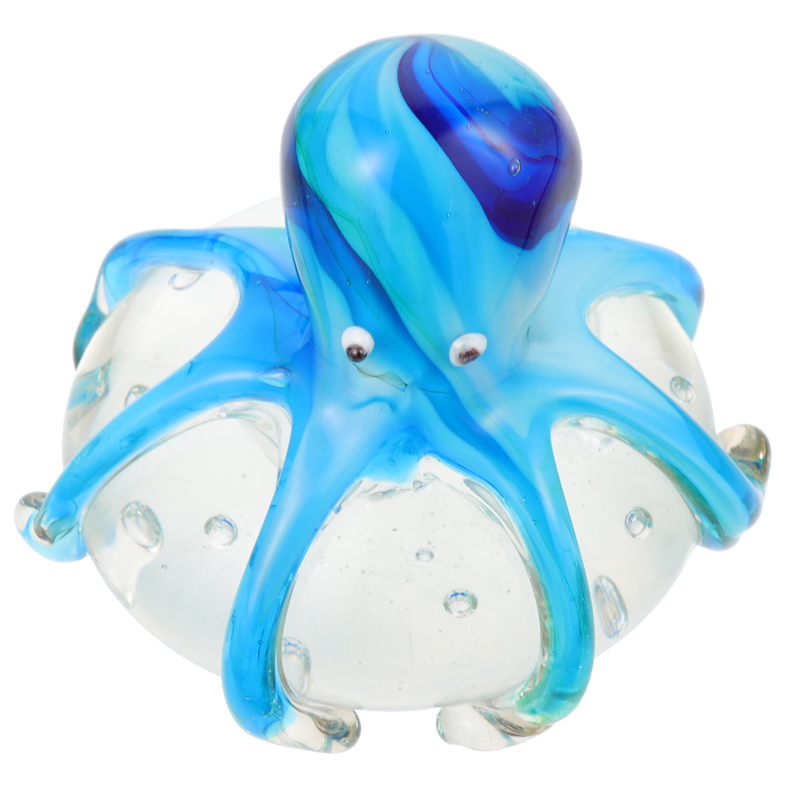 OUNONA Glass Animal Figurines Miniature Animals Marine Sea Octopus ...