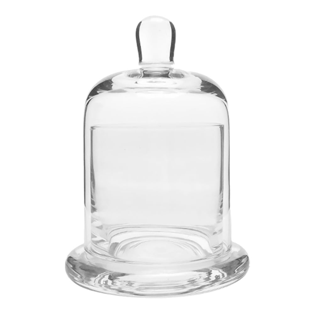 OUNONA Glass Dome Clochescented Dome Jar Display Base Apothecarybell ...