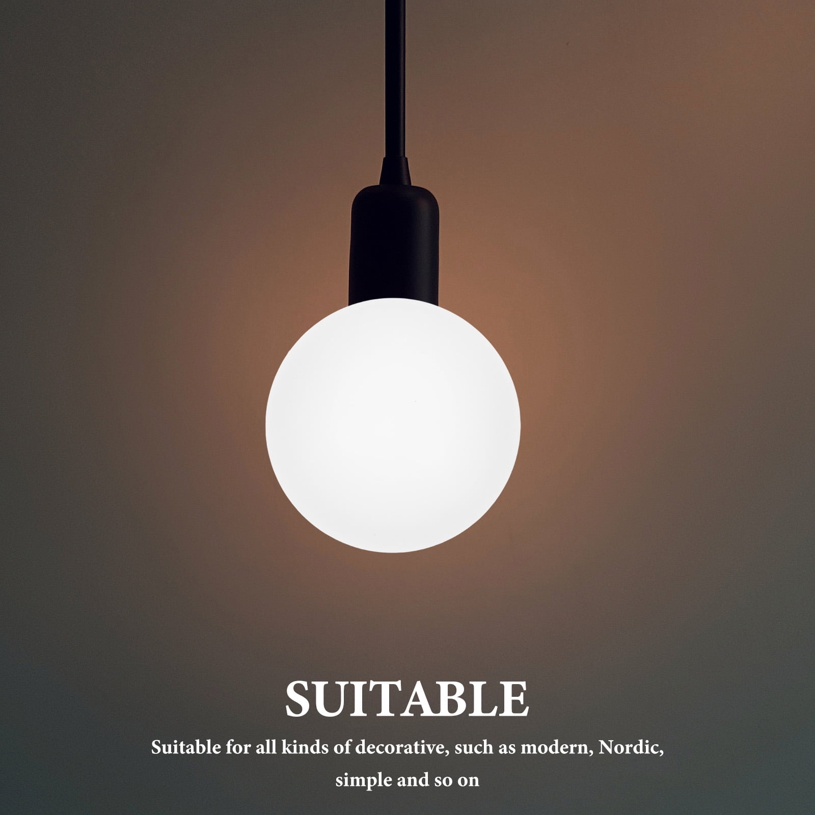 OUNONA Glass Globe Lights Fixture Clear Glass Shade For Pendant Lamp ...