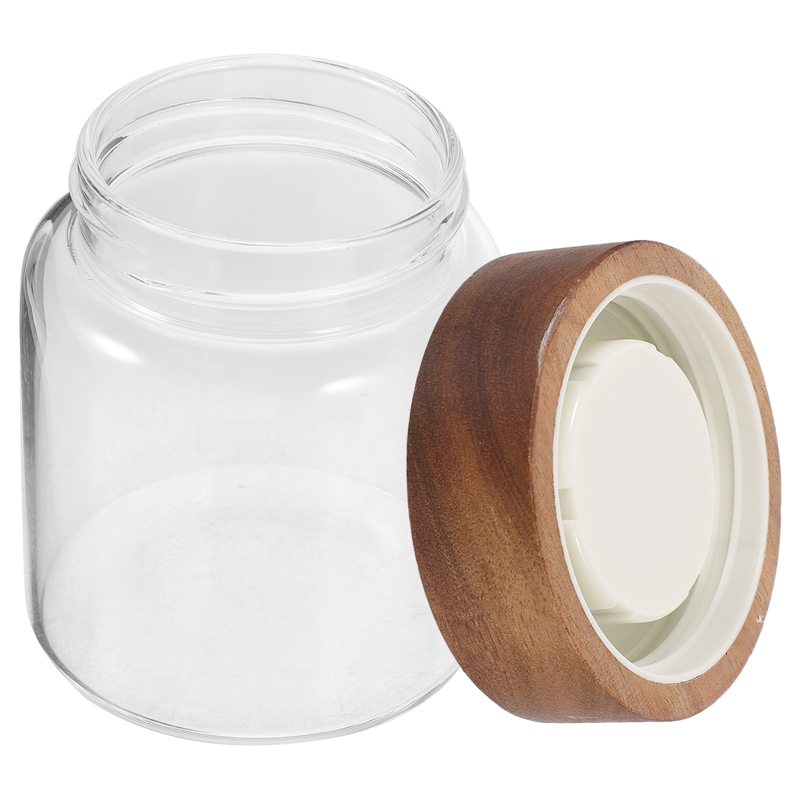 OUNONA Glass Jar Glass Tea Container Clear Storage Coffee Beans Holder ...