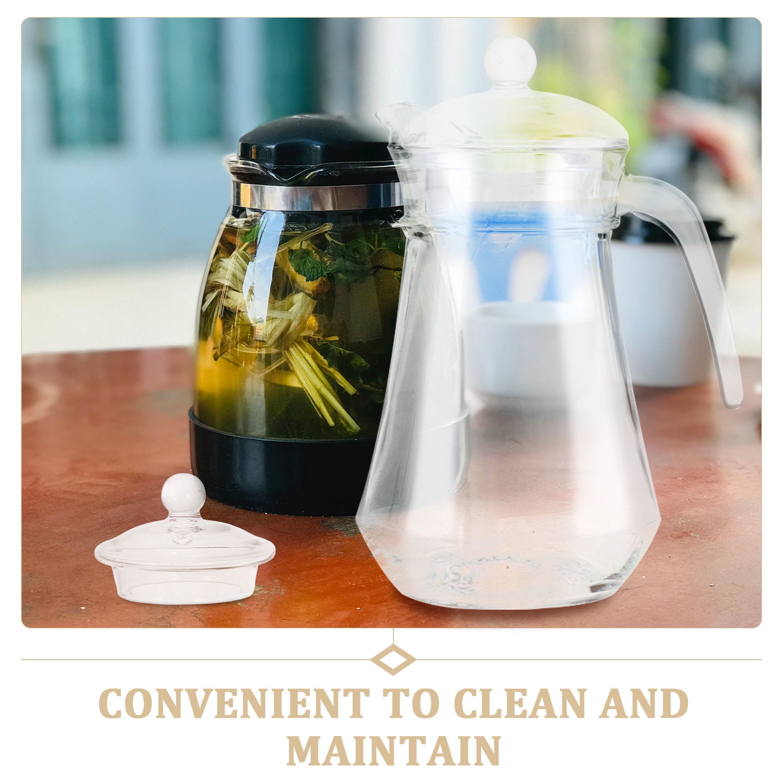 OUNONA Glass Replacement Teapot Lid Tea Kettle Accessories for Home ...