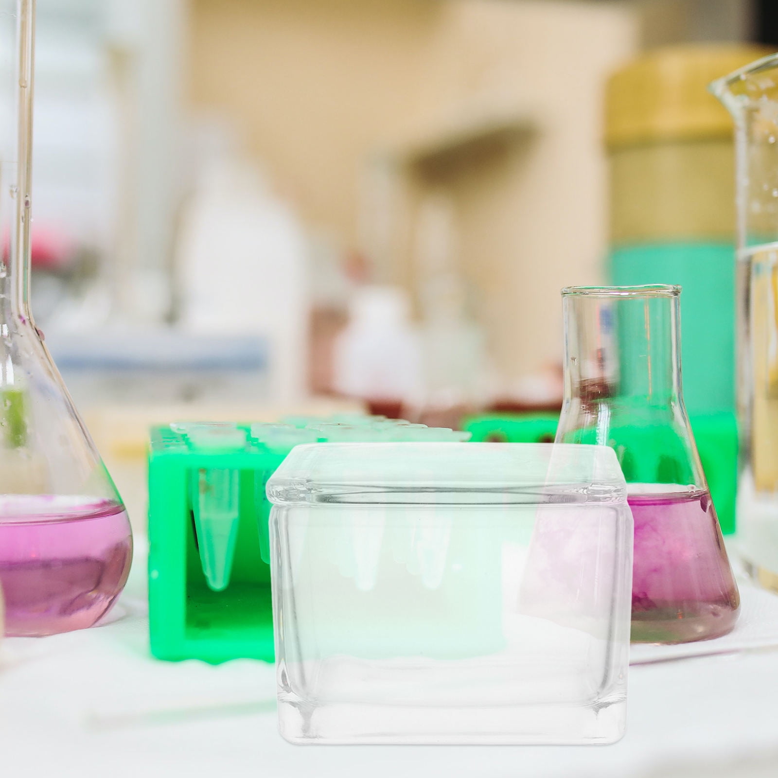 OUNONA Glass Staining Jars with Slide Staining Rack Vertical Horizontal ...