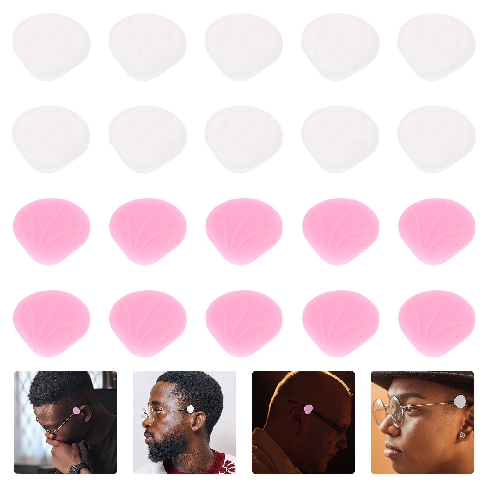 OUNONA Glasses Retainers 10 Pairs Non-slip Ear Grips for Glasses Use ...