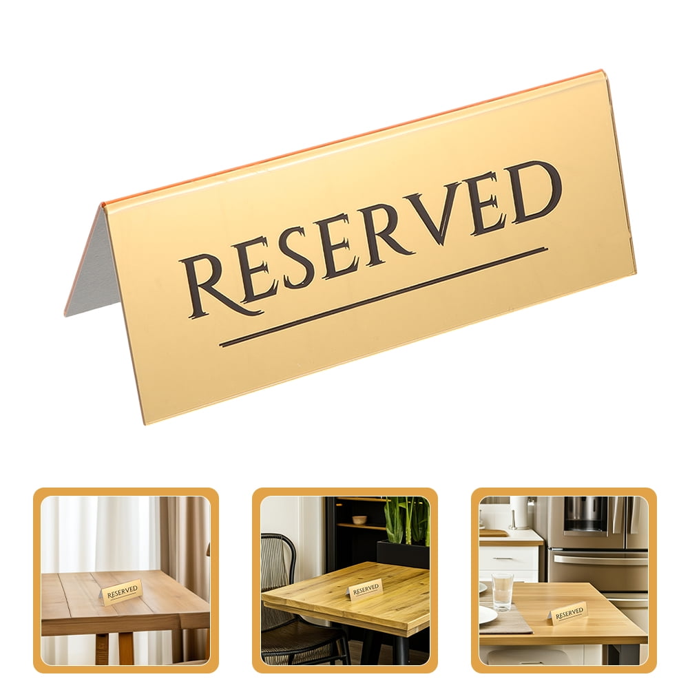 Tineasur Elegant Acrylic Reserved Seat Cards for Wedding Table Place ...