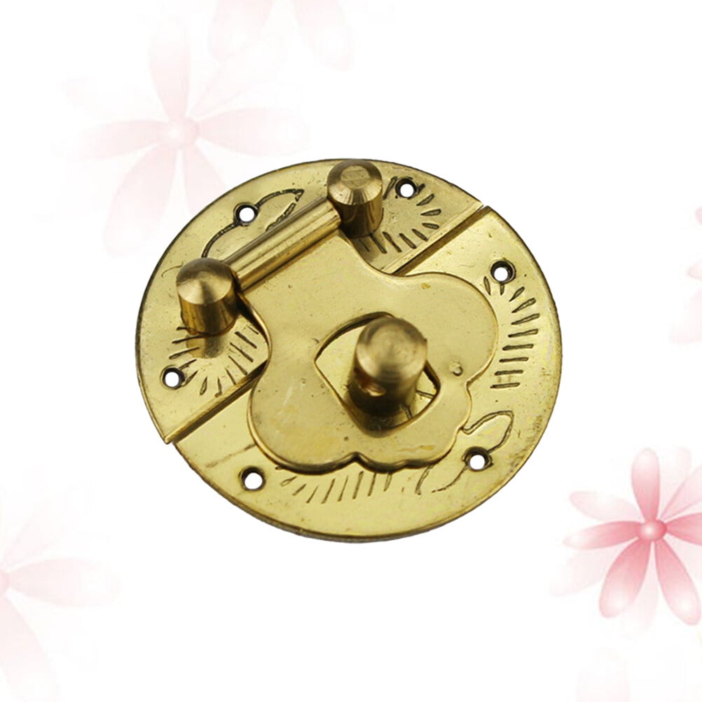 OUNONA Golden Brass Wooden Box Latch Retro Hardware for Jewelry Gift ...