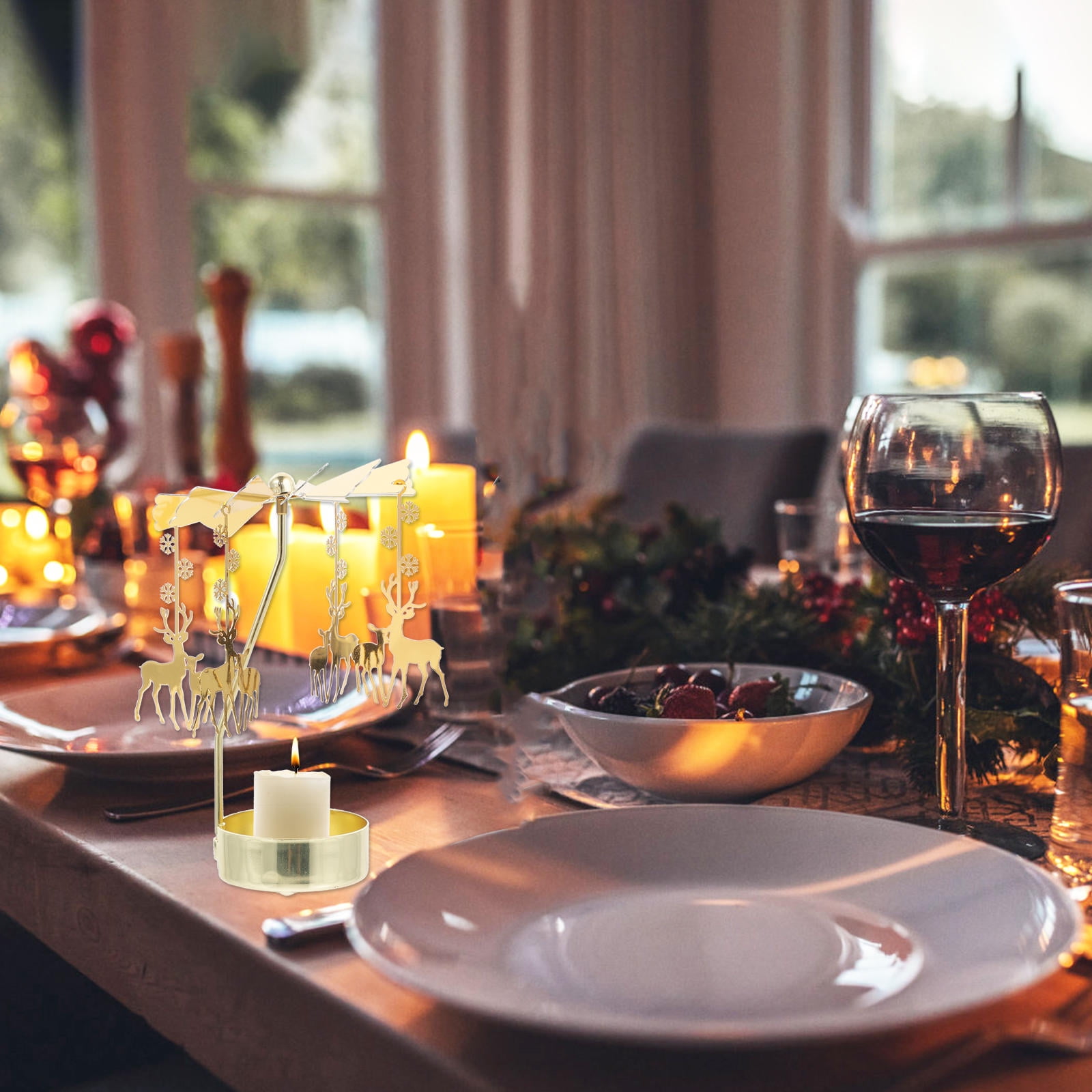 OUNONA Wedding Party Candlestick Iron Golden 1Set - Walmart.com