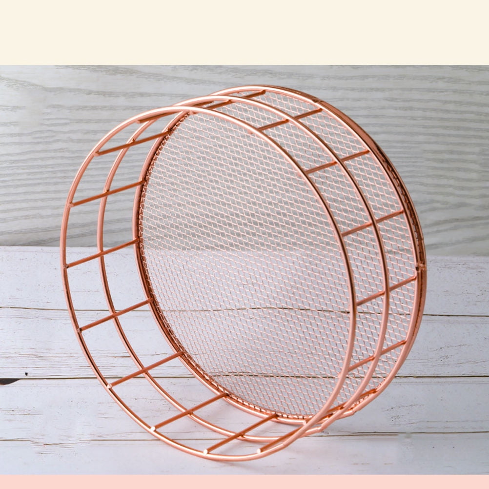 OUNONA Golden Iron Fruits Basket Decorative Sundry Organizer for ...