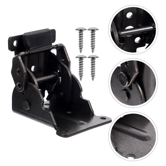 OUNONA Golden Locking Hinge for Door Use 90 Degree Positioning 4 Pieces ...