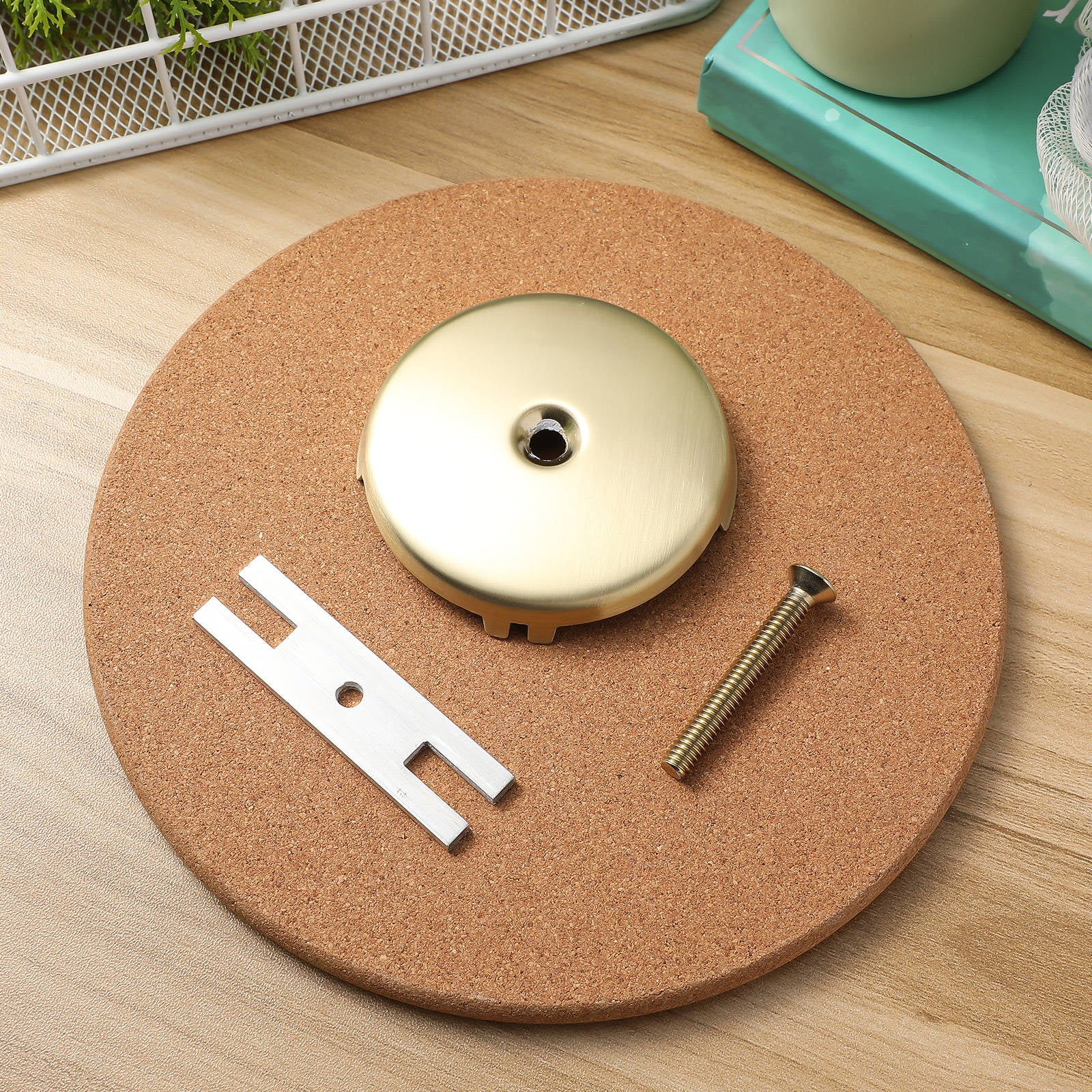 OUNONA Golden Stainless Steel Bathtub Overflow Drain Cover for Safe ...