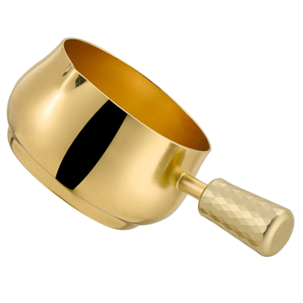 OUNONA Golden Stainless Steel Sauce Pitcher with Handle for Kitchen Use ...