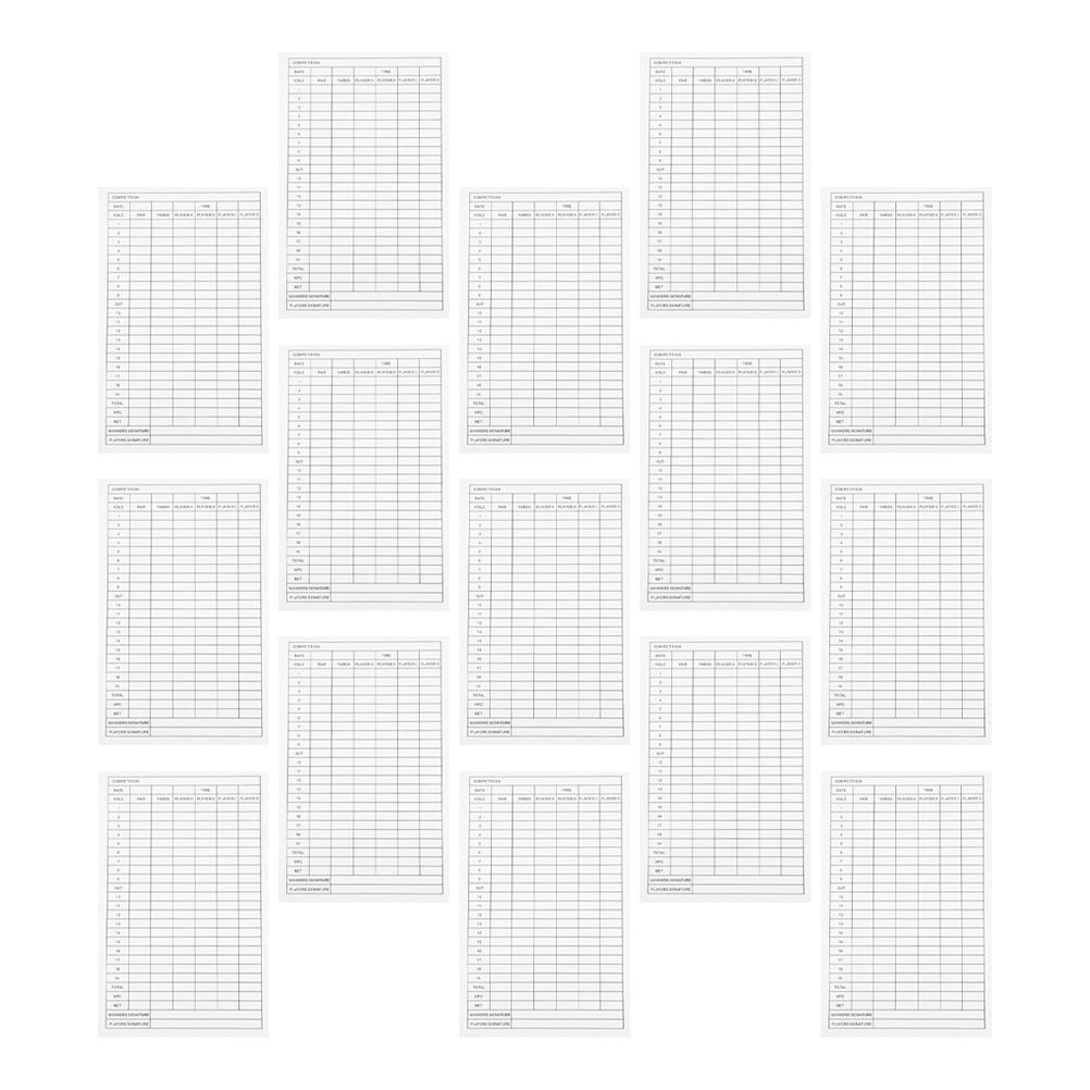 OUNONA Golf Score Keeper Book - 15pcs Golf Score Tracker Golf Stat ...